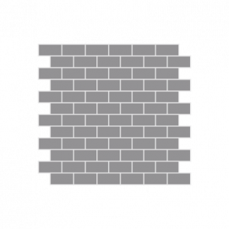 Running Bond - Reflections in Glass Tile